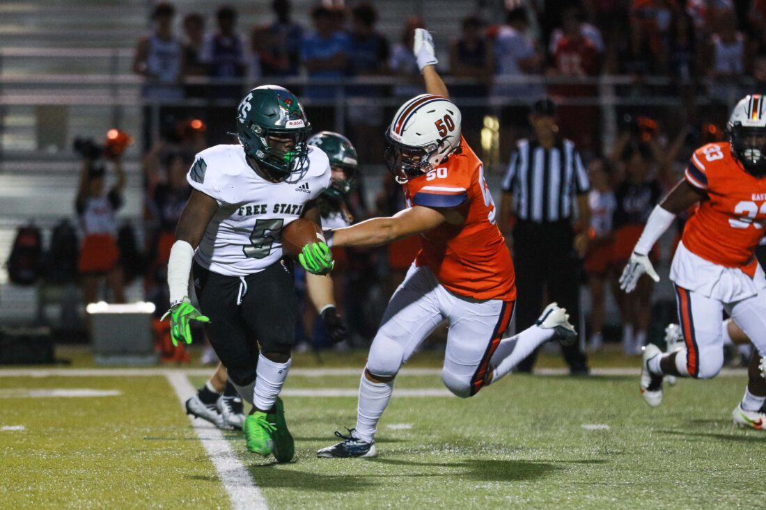Free State football team picks up first win of season on late touchdown ...